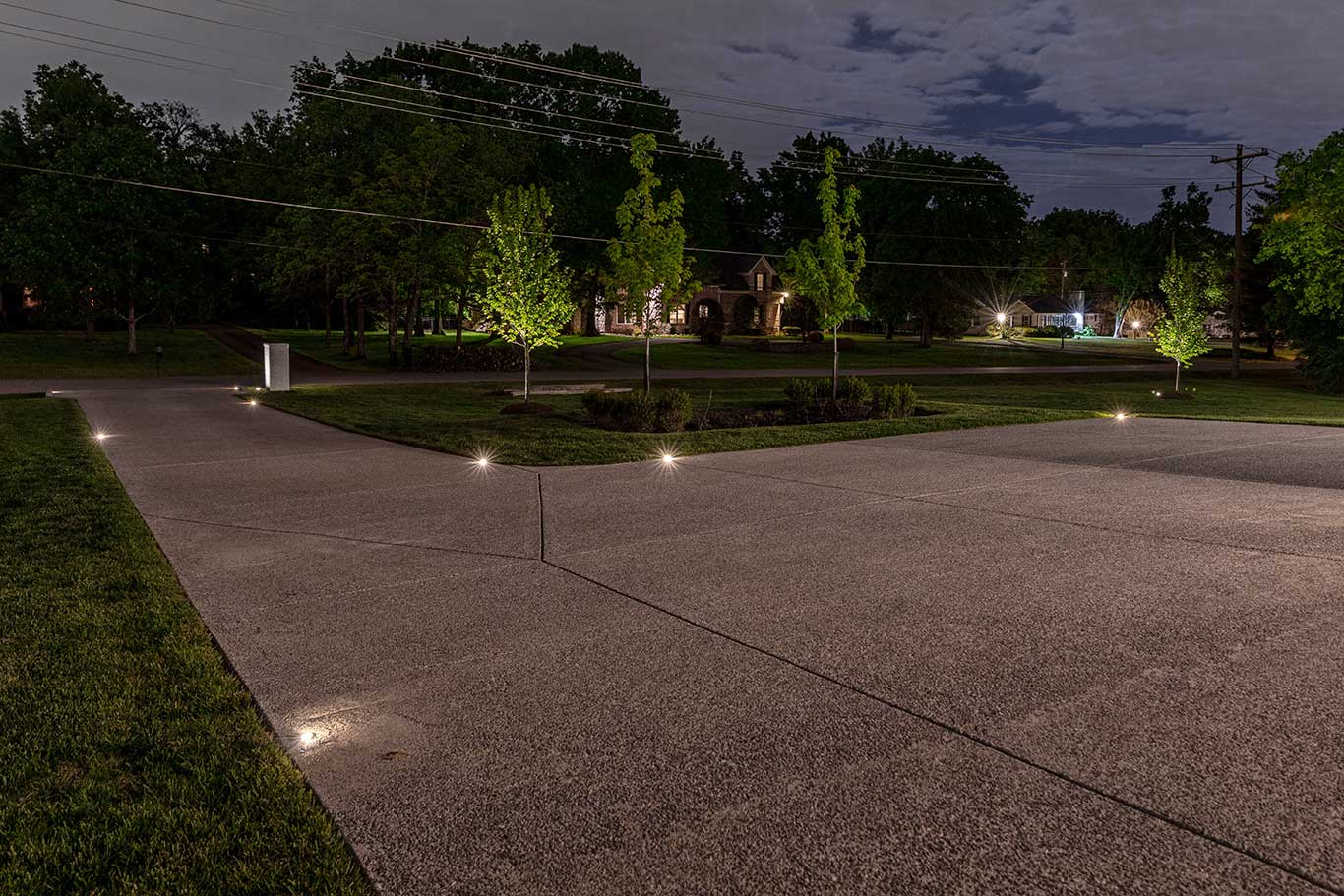 Recessed Lights and Core Drilling: The Best Way to Light Your Driveway